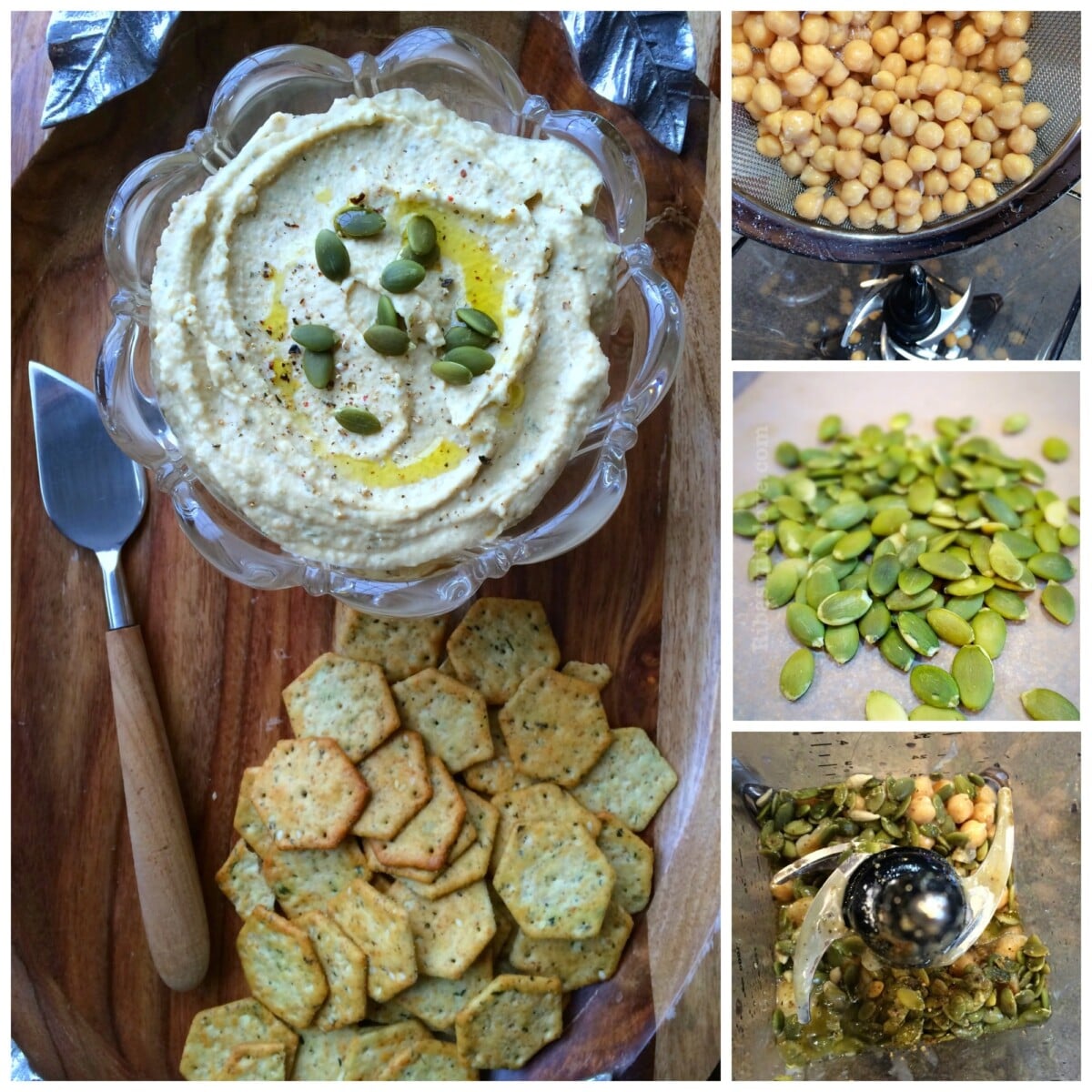 Raw Pumpkin Seed Hummus | Garden in the Kitchen