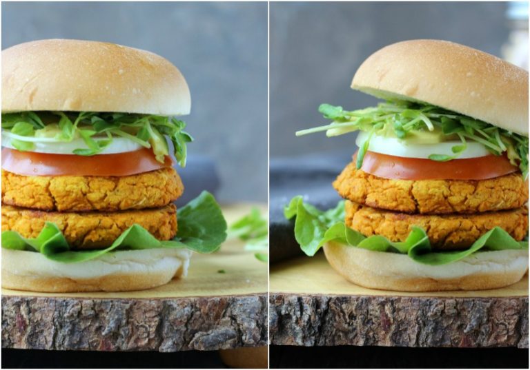 Spicy Veggie Burger (Vegan + GF) | Garden in the Kitchen