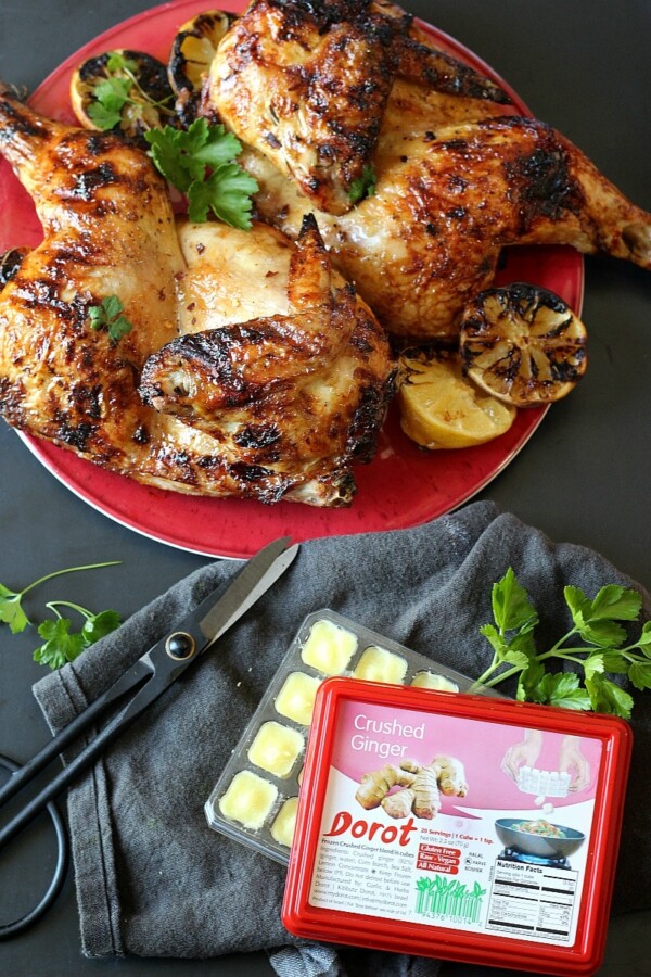 Honey Ginger Grilled Split Chicken | Garden in the kitchen