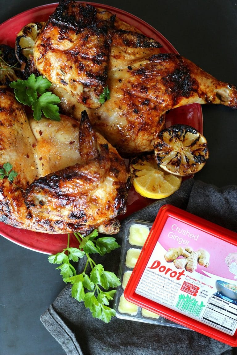 Honey Ginger Grilled Split Chicken | Garden in the kitchen