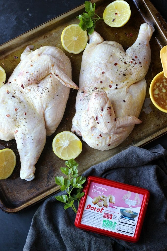 Honey Ginger Grilled Split Chicken | Garden in the kitchen