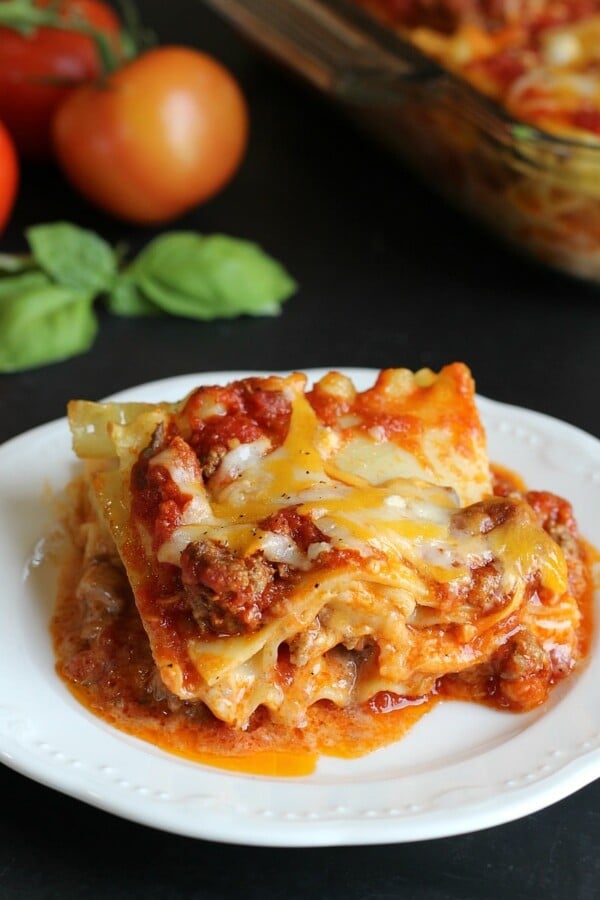 Classic Meat Sauce Lasagna | Garden in the Kitchen