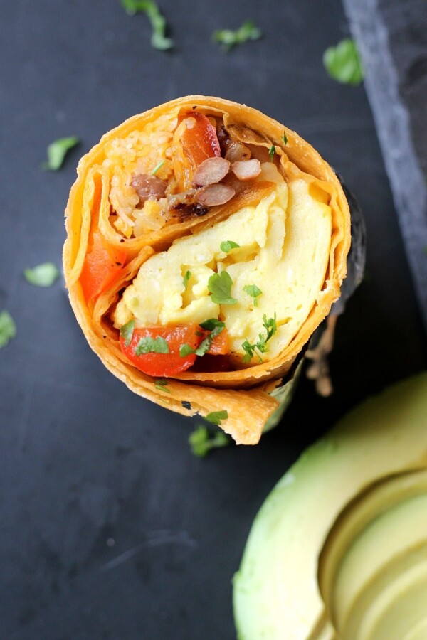 Ranchero Beans Breakfast Burrito | Garden in the Kitchen