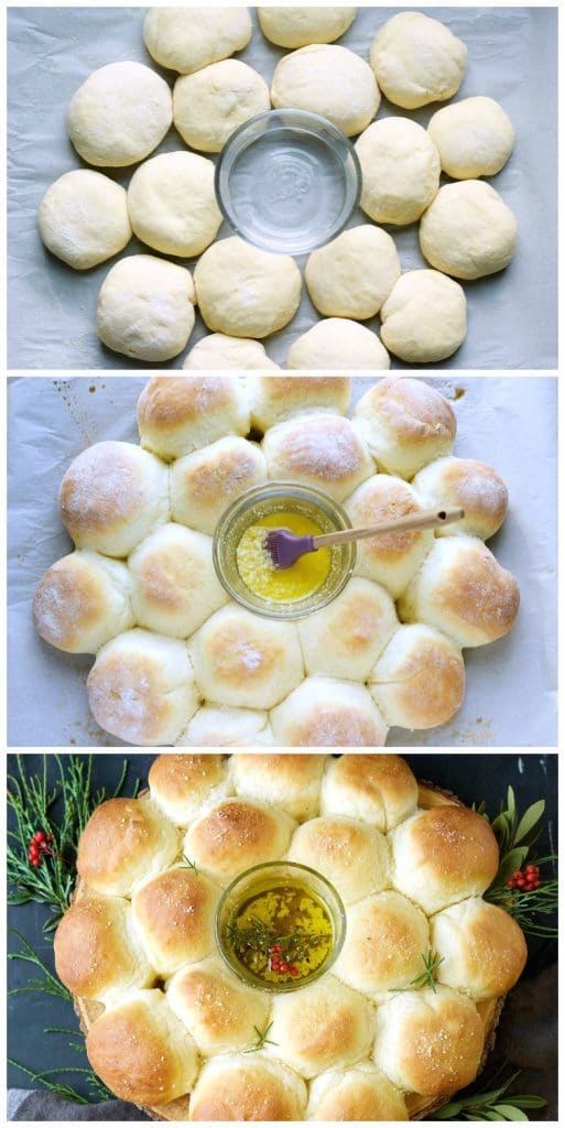 Garlic Parmesan Bread Wreath | Garden in the Kitchen