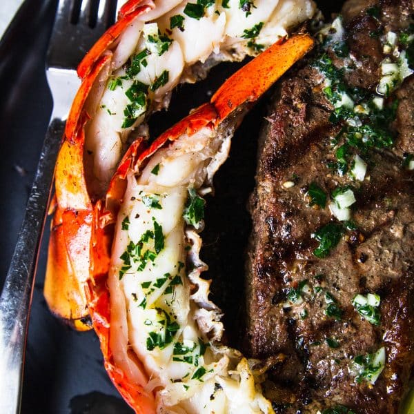 Surf and Turf Steak & Lobster Dinner | Garden in the Kitchen