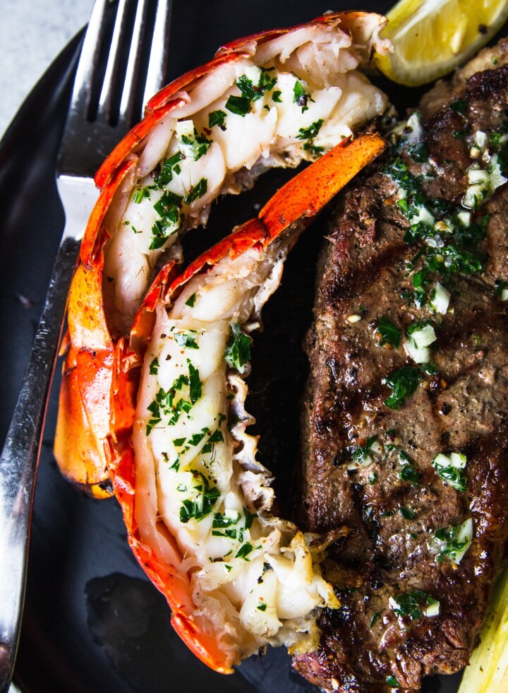 Surf and Turf Steak & Lobster Dinner | Garden in the Kitchen