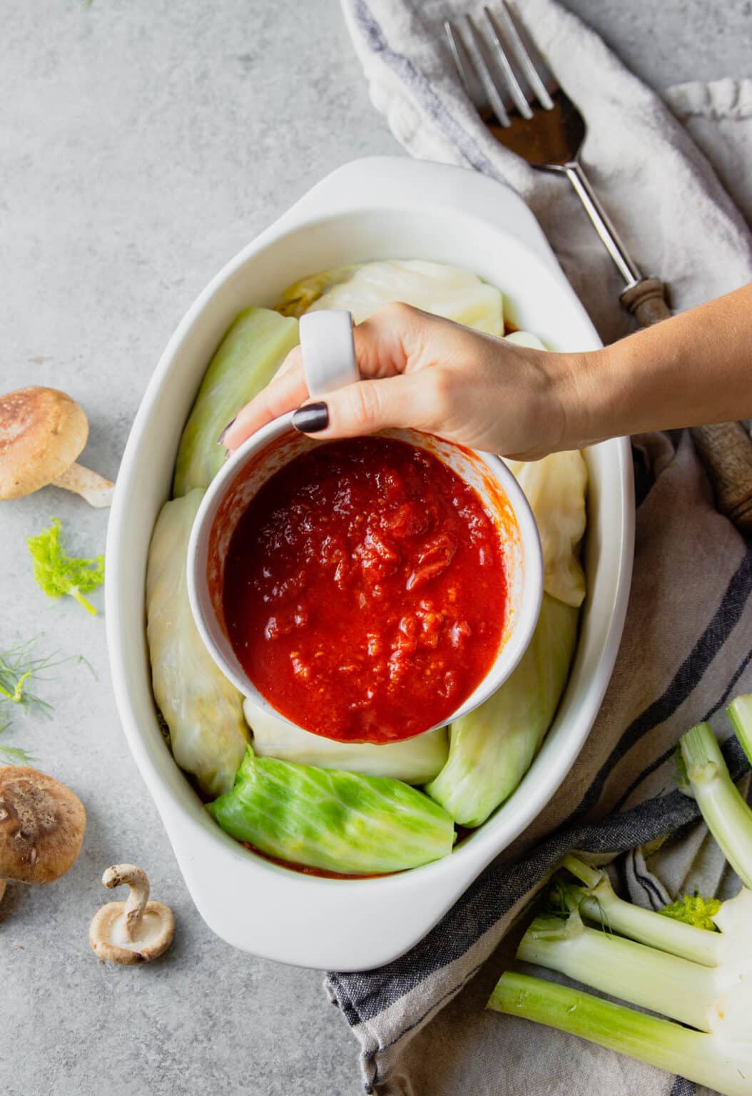 Turkey Fennel Stuffed Cabbage Rolls | Garden in the Kitchen