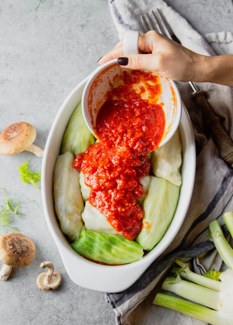 Turkey Fennel Stuffed Cabbage Rolls | Garden in the Kitchen