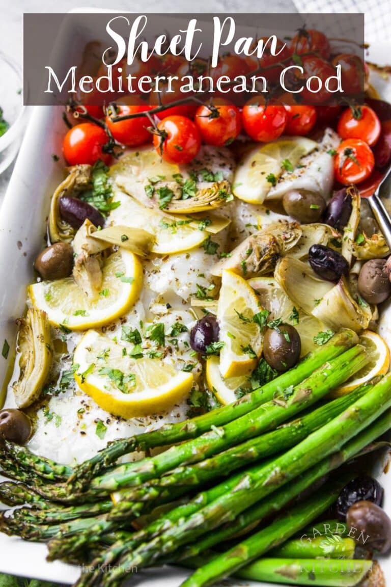 Sheet Pan Mediterranean Cod | Garden in the Kitchen
