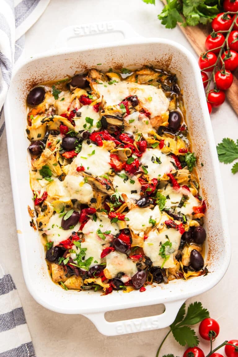 Mediterranean Baked Chicken with Artichoke | Garden in the Kitchen