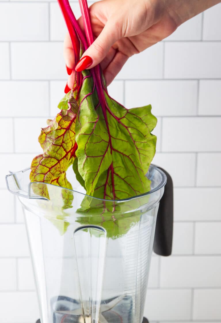 Swiss Chard Raspberry Kefir Protein Smoothie | Garden in the Kitchen