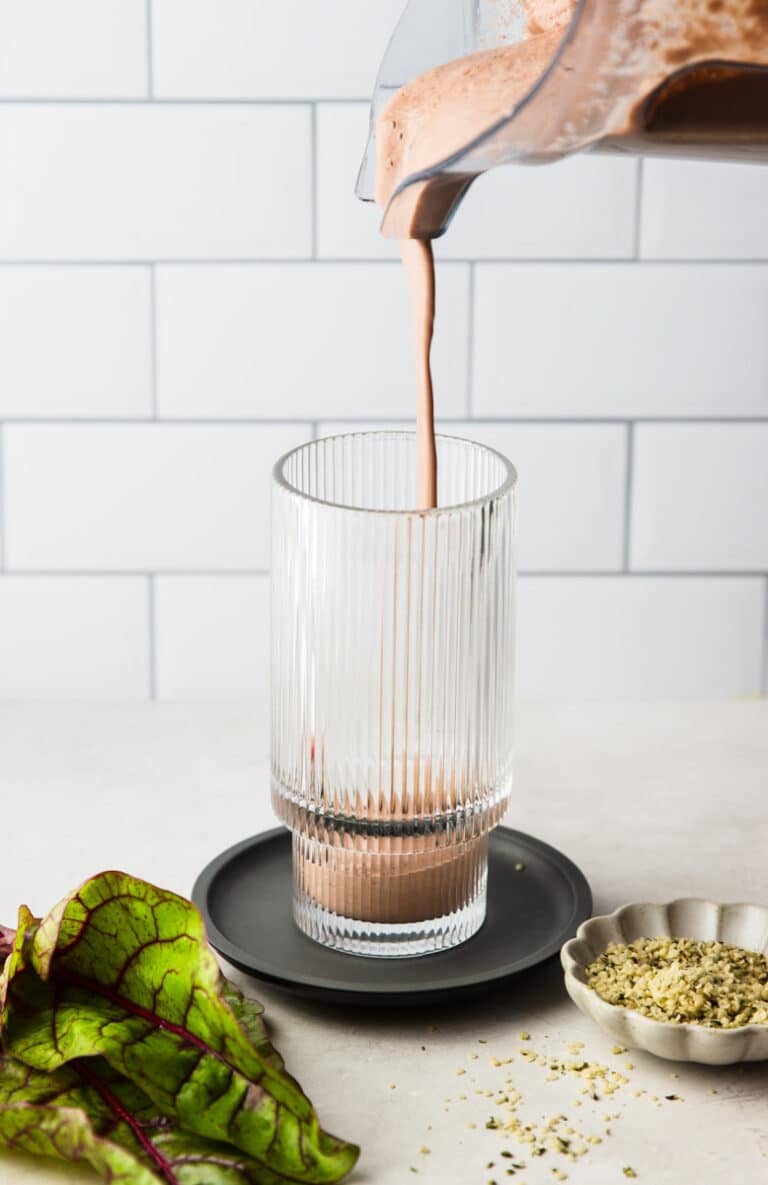 Swiss Chard Raspberry Kefir Protein Smoothie | Garden in the Kitchen