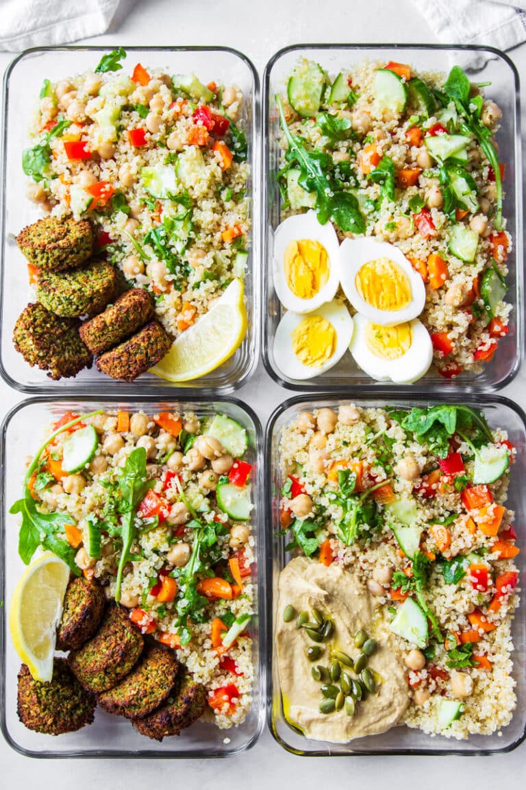 Quinoa Chickpea Lunch Bowls 3-Ways | Garden in the Kitchen