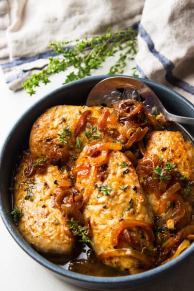 Cider Braised Chicken with French Onion | Garden in the Kitchen