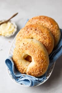 High Protein Bagels Recipe | Garden in the Kitchen