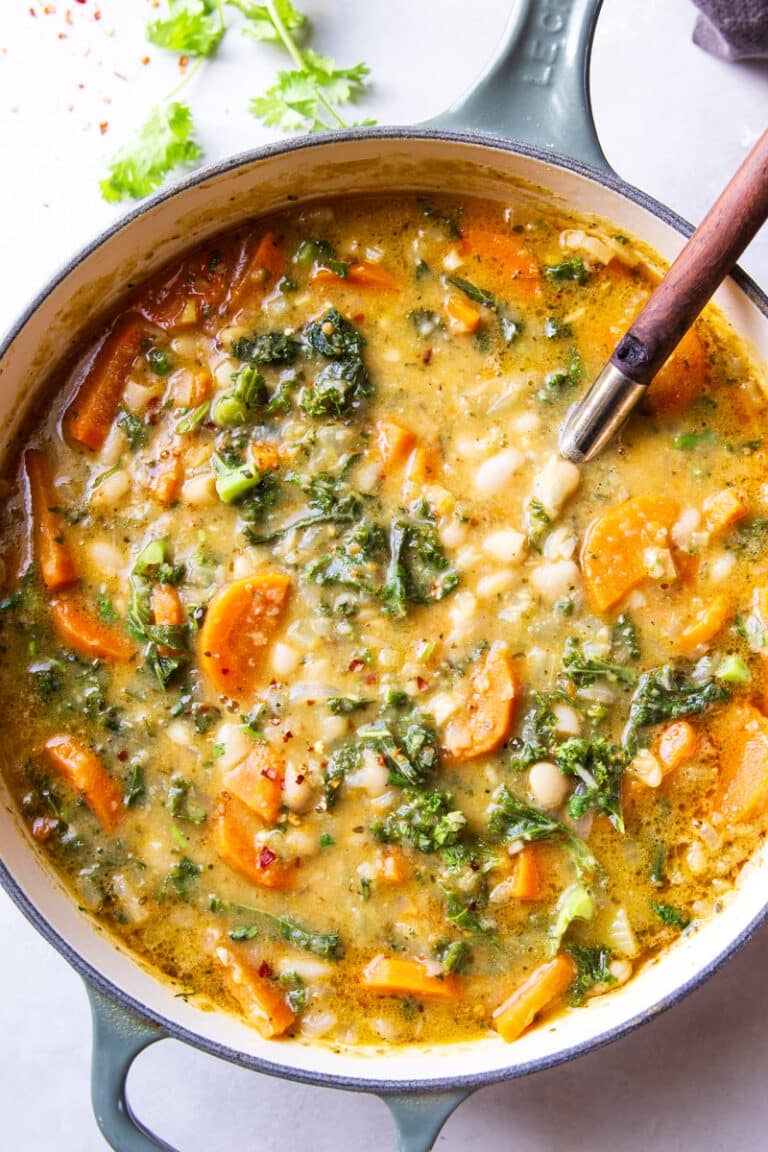 Hearty White Bean Soup with Kale | Garden in the Kitchen