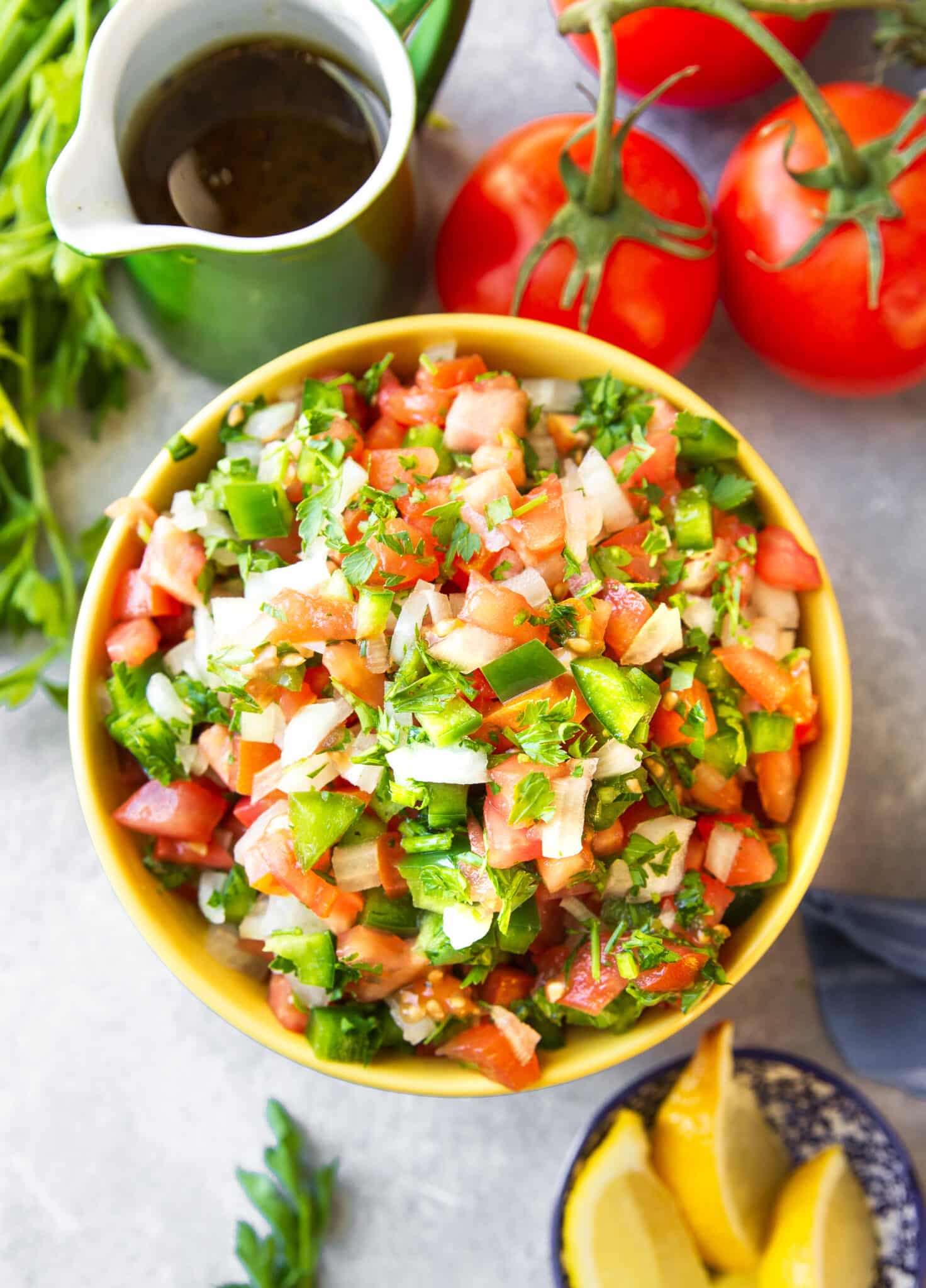 Brazilian Vinaigrette Salsa (Salada Vinagrete) | Garden in the Kitchen